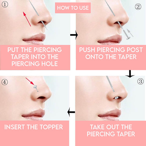 Surgical Steel Internally Threaded Piercing Taper - Cherry Diva